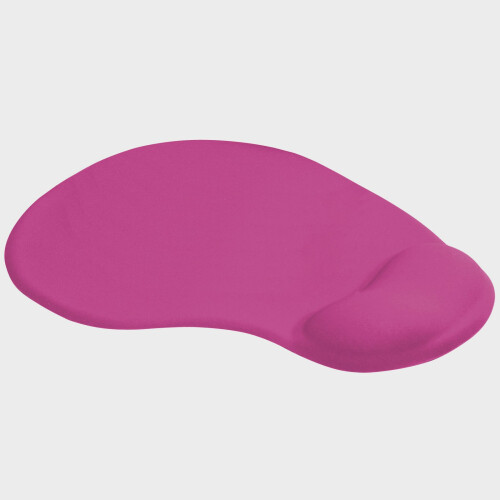 TRIXES Hot Pink Mouse Mat Pad with Comfort Gel Wrist Rest Support for ...