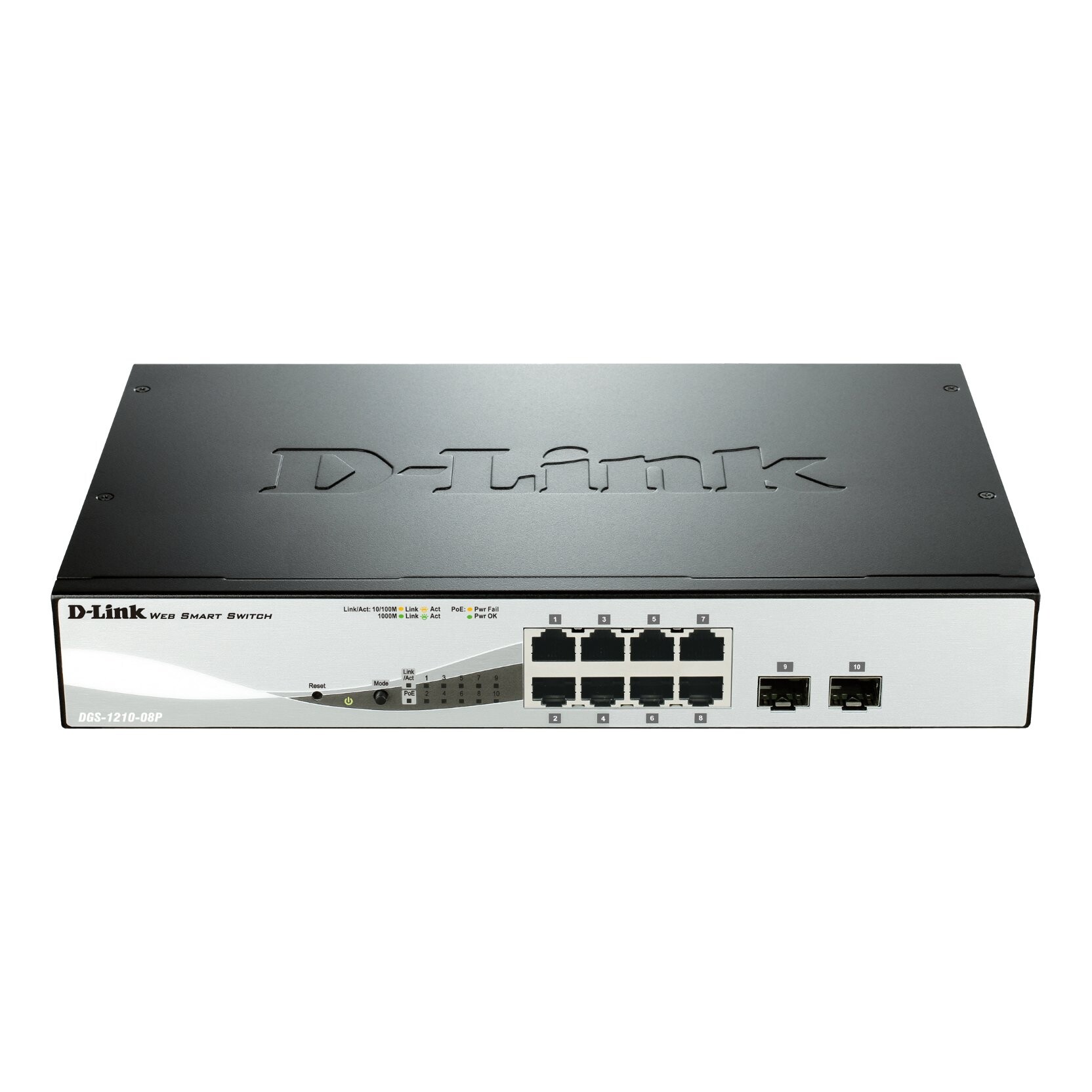 D-Link DGS-1210-08P L2 Gigabit Ethernet (10/100/1000) Power over ...