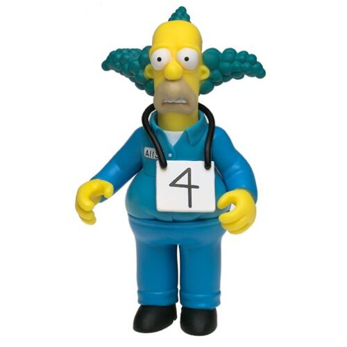 The Simpsons - Busted Krusty The Clown - World of Springfield Figure ...