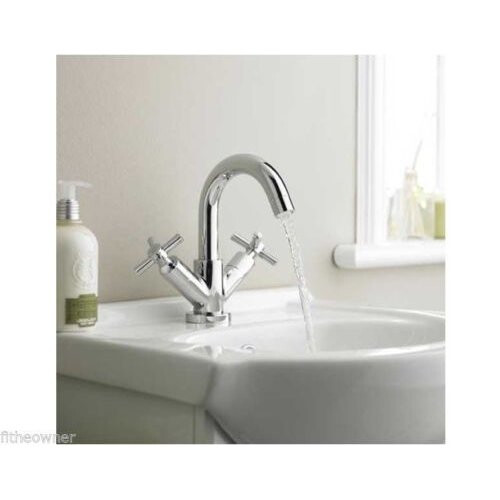 Basin Tap Mono Cross Head Rounded Mixer Sink Tap on OnBuy