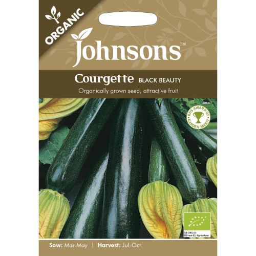 Johnsons Seeds - Pictorial Pack - Vegetable - Courgette Black Beauty ...