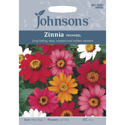 Johnsons Seeds - Pictorial Pack - Flower - Zinnia Pinwheel - 100 Seeds ...
