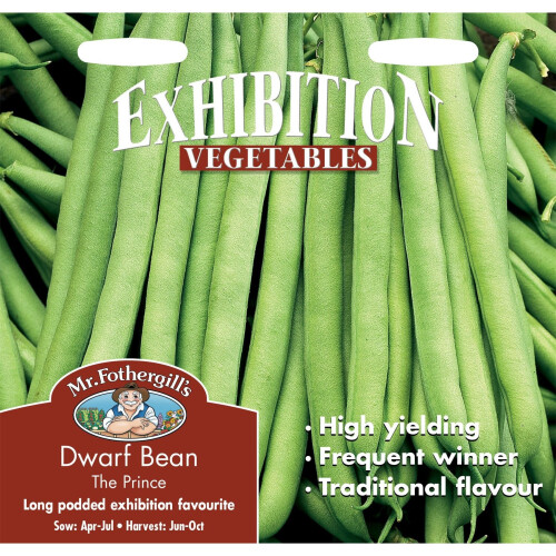 Mr Fothergills - Pictorial Packet - Vegetable - Dwarf Bean - The Prince ...