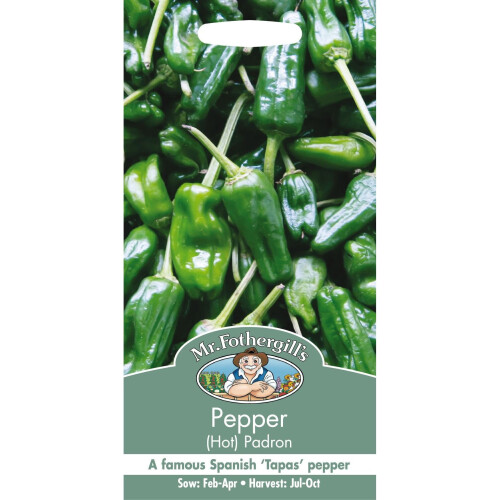Mr Fothergills - Pictorial Packet - Vegetable - Pepper Hot Padron - 20 ...