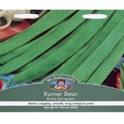 Mr Fothergills - Pictorial Packet - Vegetable - Runner Bean Butler - 45 ...