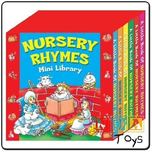 Nursery Rhymes Mini Library pack of 6 mini Board Books on OnBuy