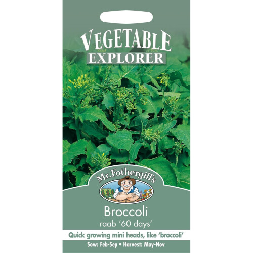 Mr Fothergills - Pictorial Packet - Vegetable - Broccoli - Raab 60 Days ...