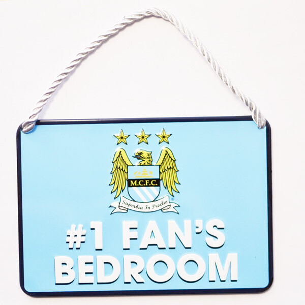 Manchester City Fc Bedroom Sign No1 Fan Door Wall Signage Man City ...