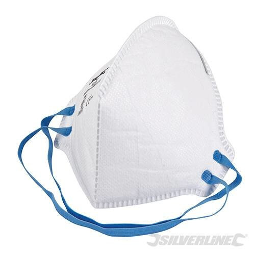 Silverline Fold Flat Face Mask - ffp2 nr face fold flat silverline mask dust protection single ...