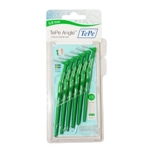 Tepe Angle Green Blister - tepe angle interdental brush pack green ...