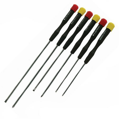 Silverline Extra-long Precision Screwdriver Set 6pce 6pce - 6pce ...