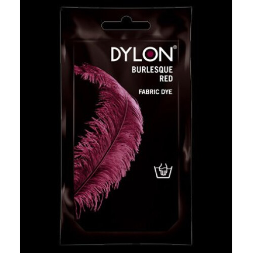 50g Burlesque Red Fabric Hand Dye - Dylon Hand Dye Sachet 51 Burlesque ...