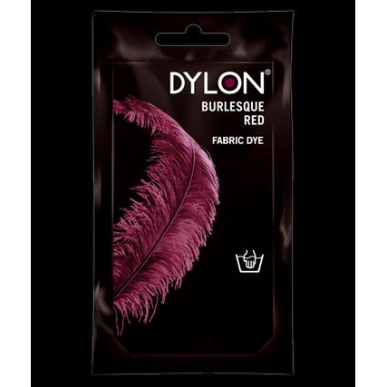 50g Burlesque Red Fabric Hand Dye - Dylon Hand Dye Sachet 51 Burlesque ...