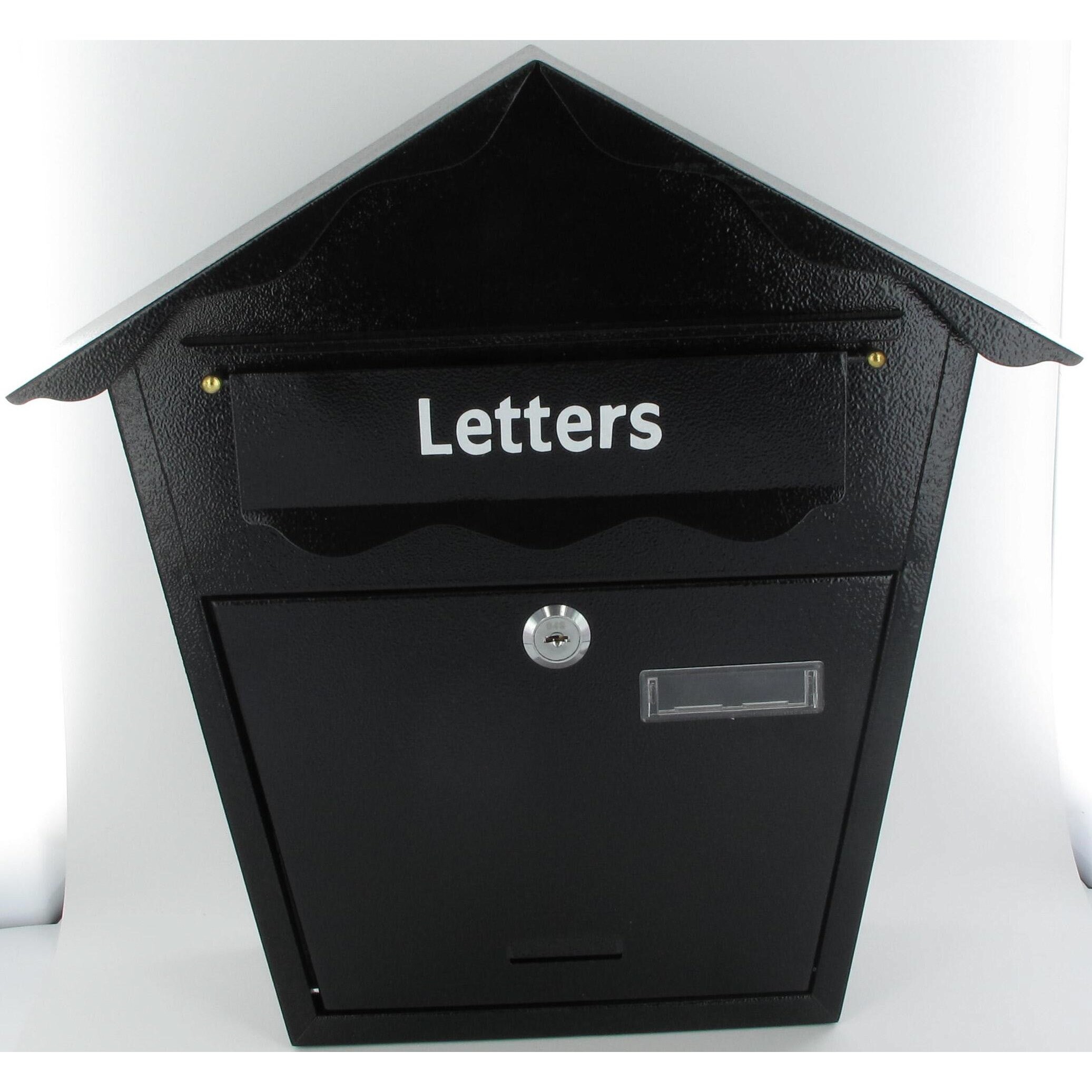 Black Post Box With Pre-drilled Fixing Hole - post black box amtech ...