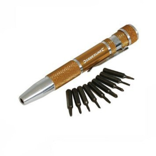Silverline Precision Screwdriver Set 9pce 110mm - screwdriver set ...