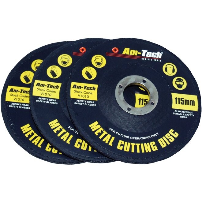 115mm 3 Piece Metal Cutting Discs - metal cutting 115mm angle grinder ...