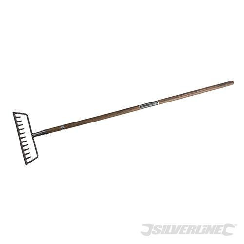 Silverline Carbon Steel Garden Rake 1450mm - silverline 235526 garden ...