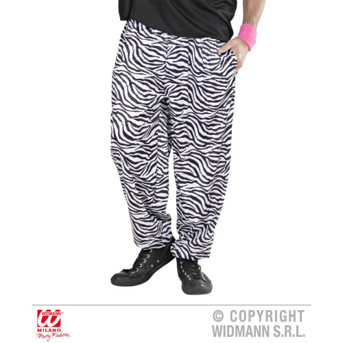 Extra Large 1980's Adult's Zebra Print Baggy Pants - ml 80s 90s baggy ...