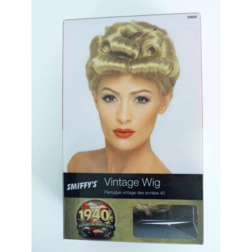 1940's Blonde Vintage Wig - wig blonde vintage 40s curls smiffys 1940s ...