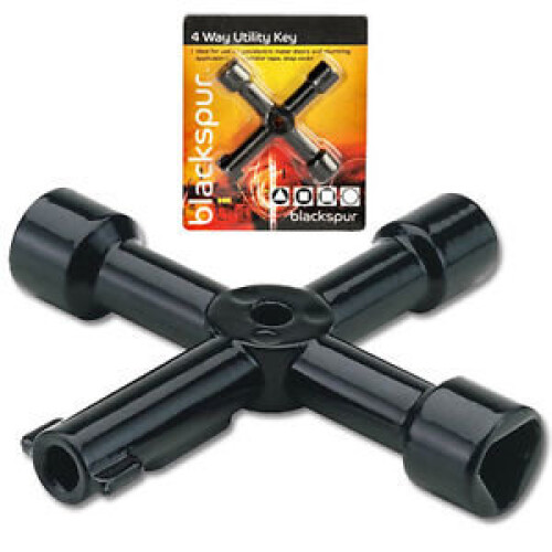 Multipurpose 4-way Utility Key - key utility 4 way gas meter electric ...