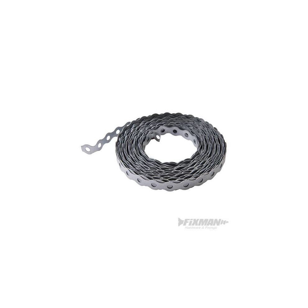 Fixman Galvanised Fixing Band 12mm x 10m - Galvanised Fixing Band 12mm ...
