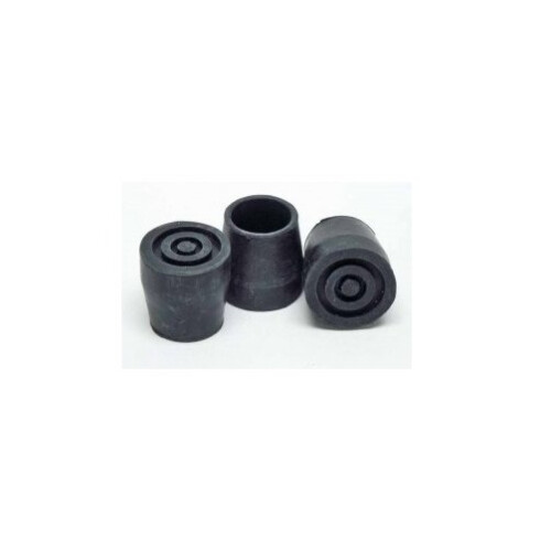 19mm Pair Of Rubber Ferrules - D Ferrule Type Black D19 Walking Stick ...