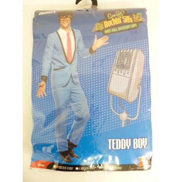 Extra Large Mens Teddy Boy Costume - costume teddy boy mens fancy dress ...