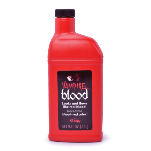 0.5l Bottle Of Halloween Blood - Fancy Dress Vampire 05l Dracula Fake ...