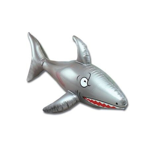 24" Inflatable Shark Decoration - Party Pool Pirate 90cm Blow Up Beach ...