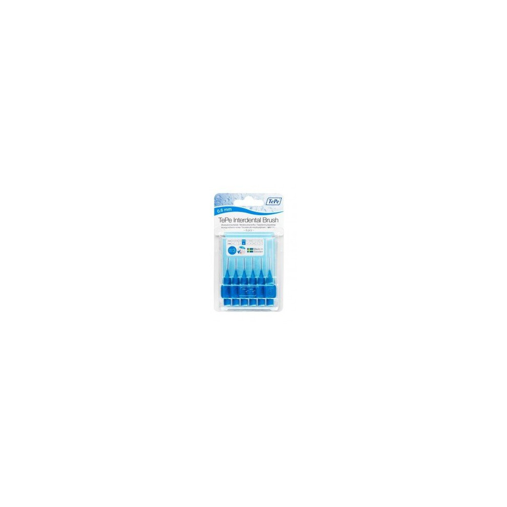 0.6mm Blue Tepe Interdental Brushes - Brush 06mm 3 Size Pack - tepe ...