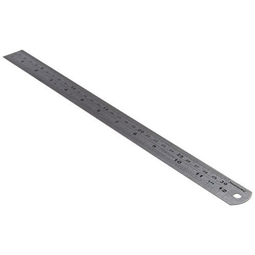 Silverline Steel Rule 300mm - Mt66 Ruler Stainless Metric Imperial ...