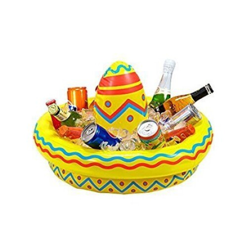 Large Inflatable Sombrero Party Drinks Cooler - Beer Wild West Mexican ...