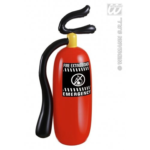 50cm Inflatable Fire Extinguisher - Fancy Dress Fireman Prop Deco Mega ...