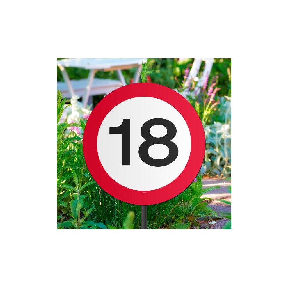Traffic Sign 18th Party Garden Sign - Birthday Decoration - sign party ...