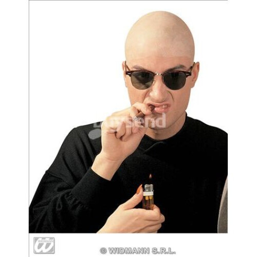 Bald Rubber Skinhead Accessory - Latex Head Fancy Dress Party Theme ...