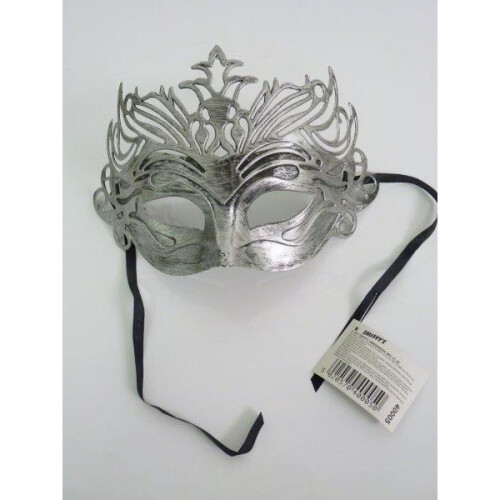 Silver Columbine Masquerade Mask - Fancy Smiffys Dress Unisex Maskerade ...