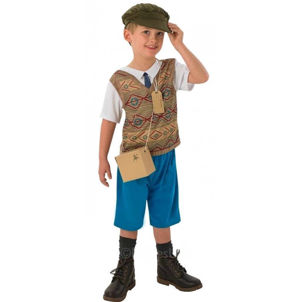 Medium Boys Evacuee Boy Costume - evacuee boy costume fancy dress ...