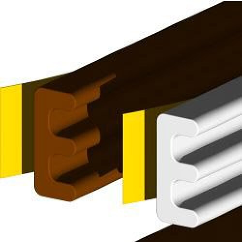 White Epdm 'e' Section Draught Excluder - 5m Seal N Save Stormguard ...