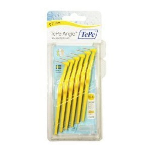 Tepe Angle Yellow Blister - Interdental Brush Brushes Pack 6 Per - tepe ...