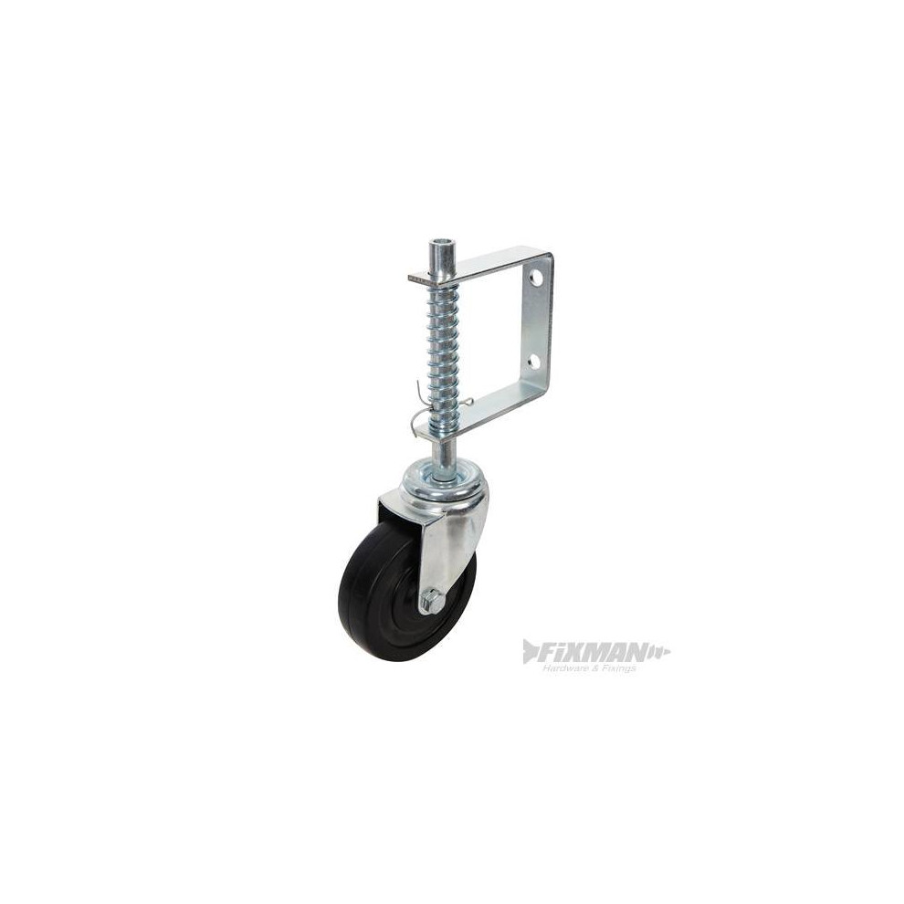 100mm 57kg Fixman Spring-loaded Gate Caster Swivel - Castor 455654 ...