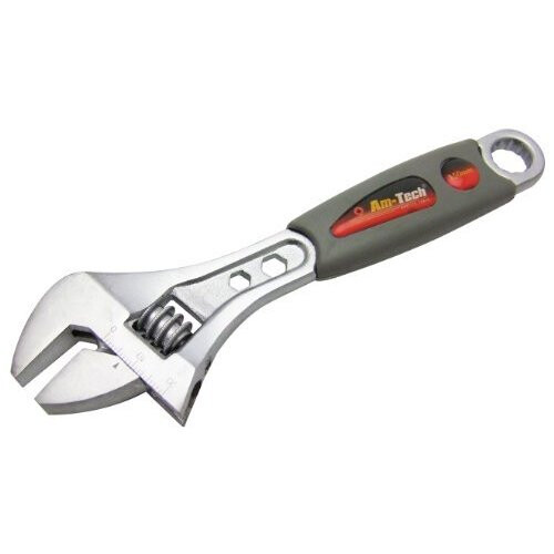 6" Adjustable Wrench Injected Grip - 6 Spanner 150mm Pipe Mechanic ...