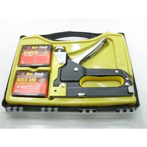 3 In 1 Staple Gun With Carry Case - Heavy Duty Upholstery Staples ...