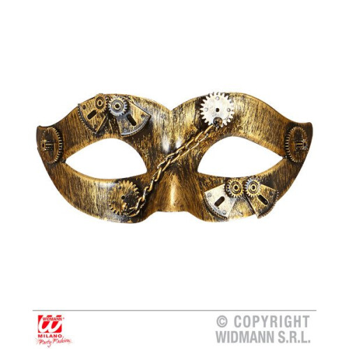 Copper Steampunk Half Face Mask - Victorian Science Fiction Inventor ...