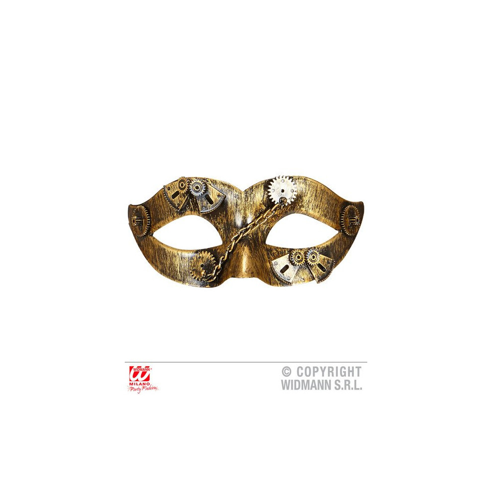 Copper Steampunk Half Face Mask - Victorian Science Fiction Inventor ...