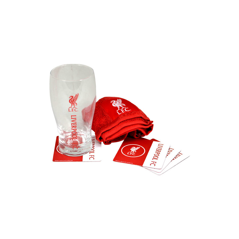 Liverpool Wordmark Mini Bar Set - Fc Latest Beer Glass Football Team ...