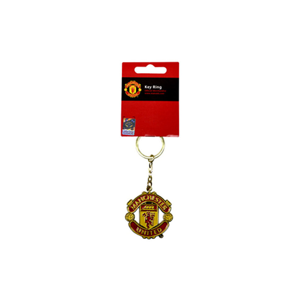 Manchester United Crest Keyring - Football Official Club Car Utd Mufc ...