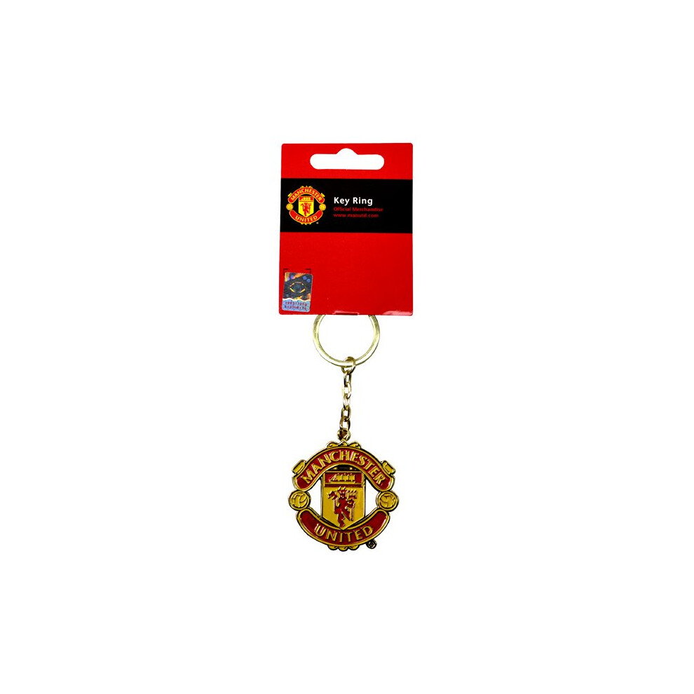 Manchester United Crest Keyring - Football Official Club Car Utd Mufc ...