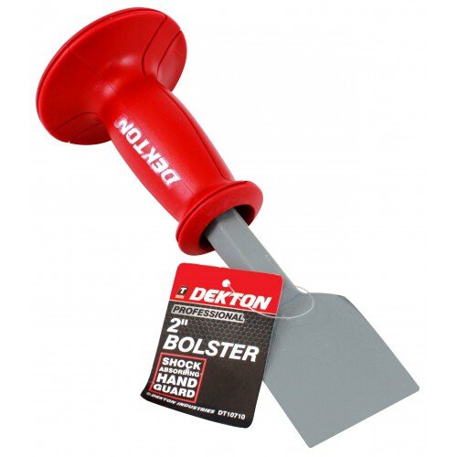 Dekton 2" (50mm) Pro Bolster - Chisel Rubber Guard Brick Masonry Stone ...