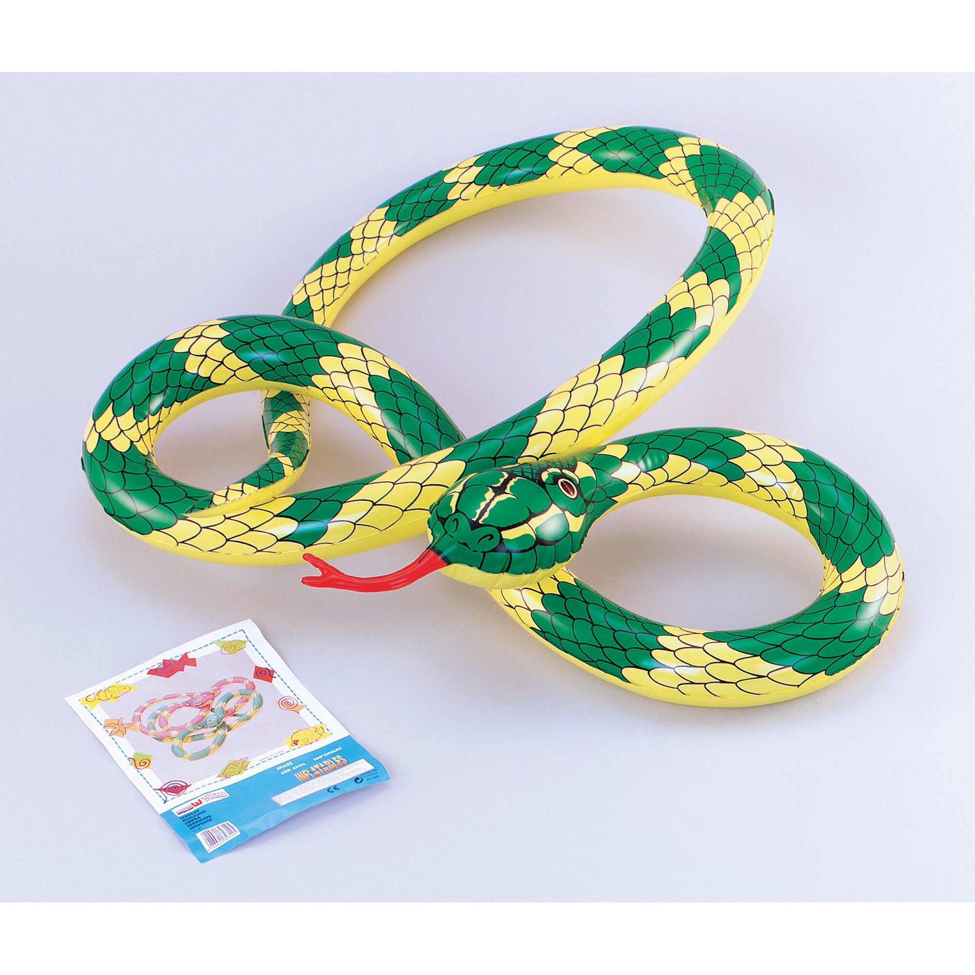 Inflatable Snake Halloween Decoration - 230cm Jungle Party Blow Up ...