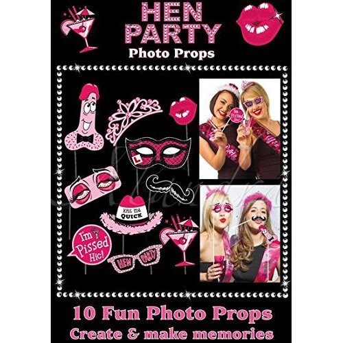 Alandra Hen Party Photo Props - Night Booth 10 Fun Selfie - hen party ...